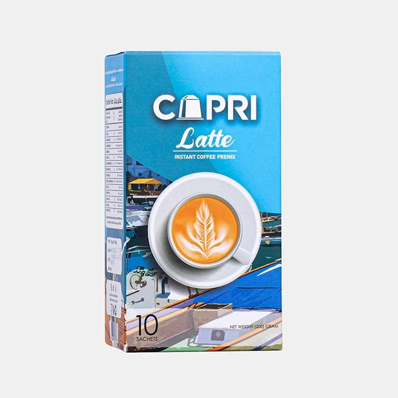 Capri 3 in 1 (latte) 10 x 20 gm كابري لاتيه أكياس × 20 جم — Kaif