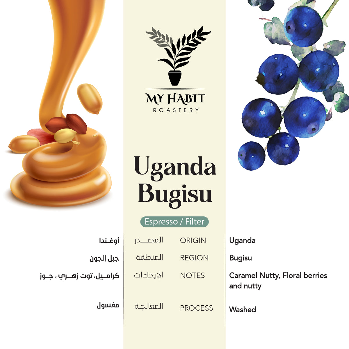 My Habit Roastery - Uganda Bugisu 250 g Espresso & Filter Preparation ...