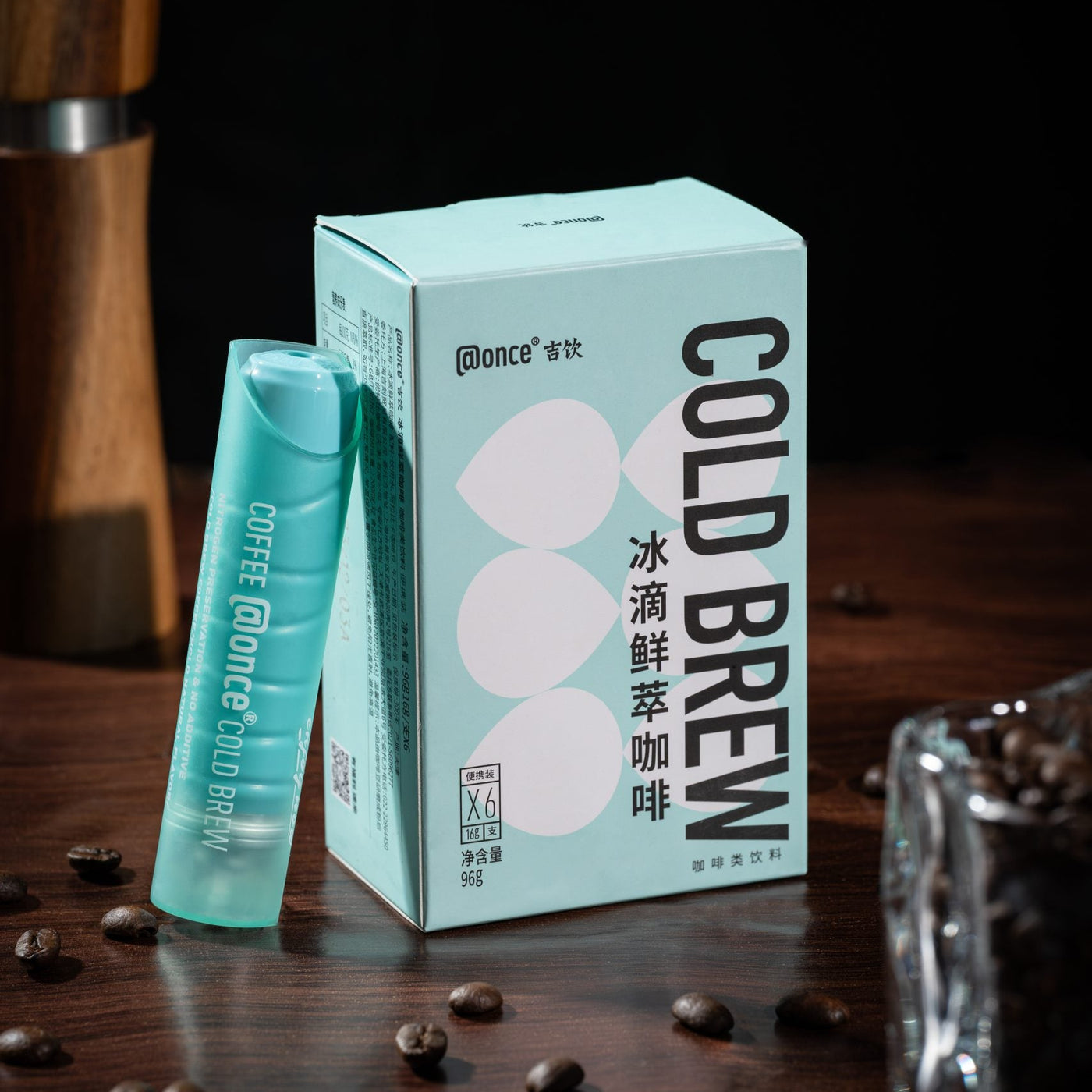 Once Coffee - Nitro Cold Brew Concentrate – Medium Roast (16gx6) — Kaif