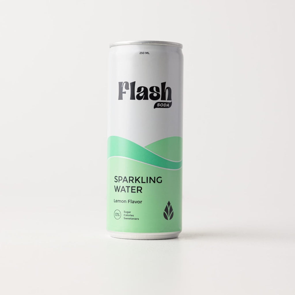 Flash - Soda Sparkling Water with Lemon Flavor 250 ml | فلاش - مشروب ا ...