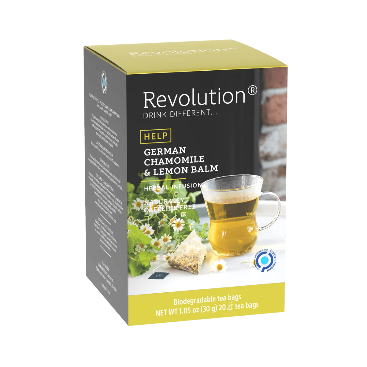 Revolution - HELP German Chamomile & Lemon Balm Herbal Infusion 20 Bag ...