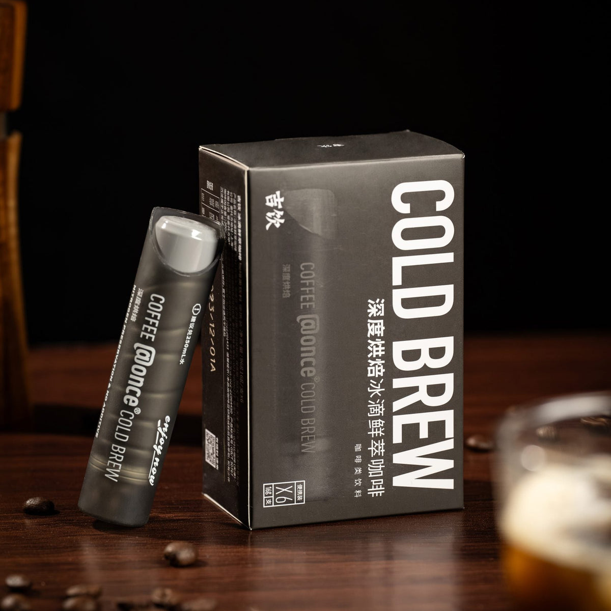 Once Coffee - Nitro Cold Brew Concentrate – Dark Roast (16gx6) — Kaif