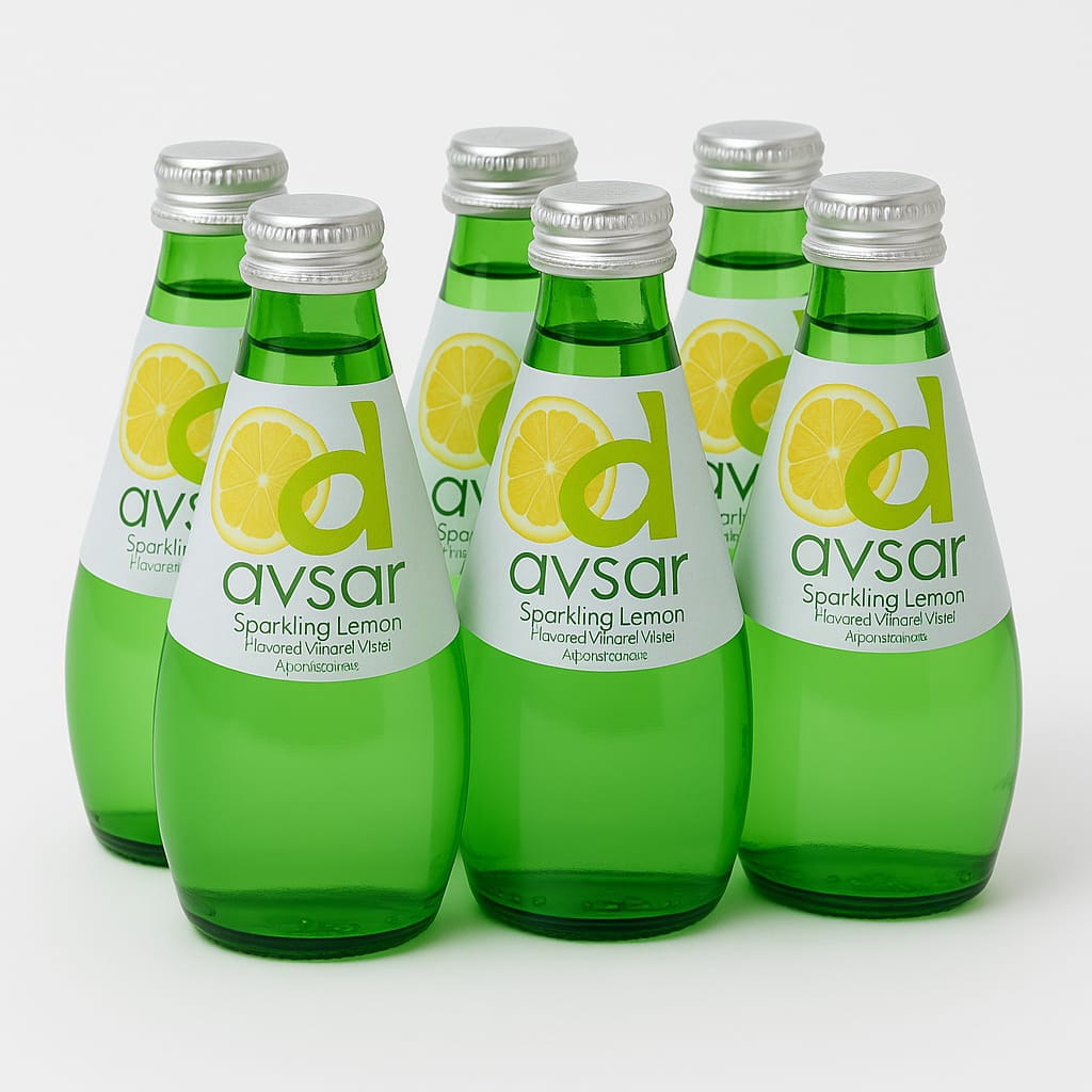 Avşar - Sparkling Lemon Flavored Mineral Drink (200ml x 6) — Kaif