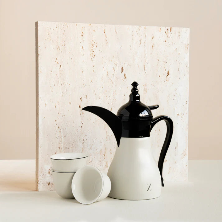 Zill Signature Dallah Set - Greige (250 ml + 3 Cups) — Kaif
