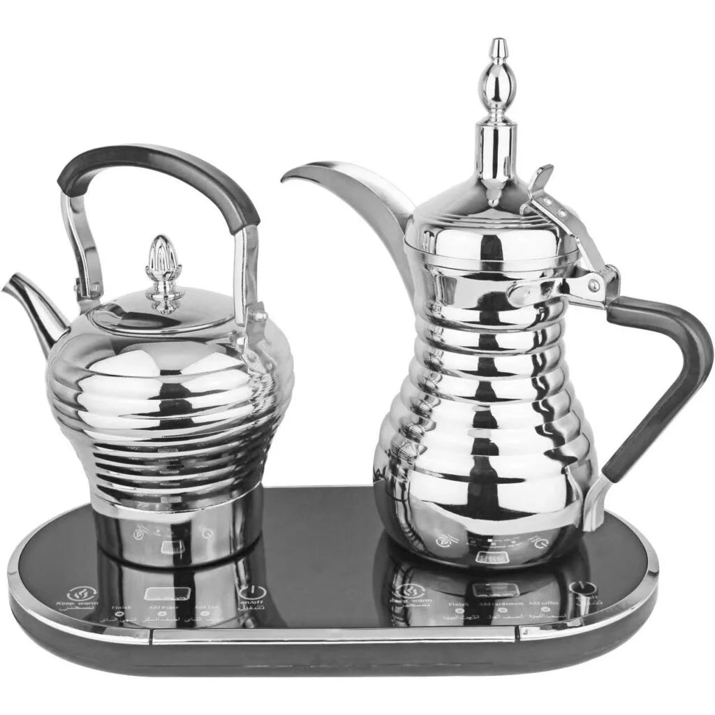 Dallat Al Arab - 800ml Electric Tea & Coffee Maker Silver — Kaif