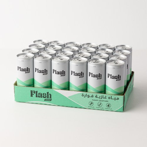 Flash - Soda Sparkling Water with Lemon Flavor 250 ml 24 Pcs | فلاش ...