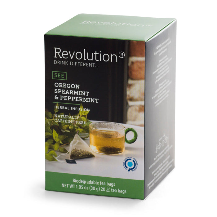 Revolution - SEE Spearmint & Peppermint Herbal Infusion 20 Bags | — Kaif