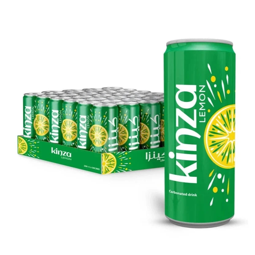 Kinza - Carbonated Drink Lemon ( 30 x 250 ml ) — Kaif