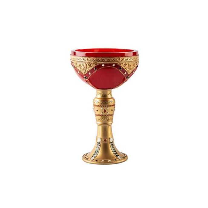 AL-Anood Wooden Burner Red & Gold Medium - — Kaif
