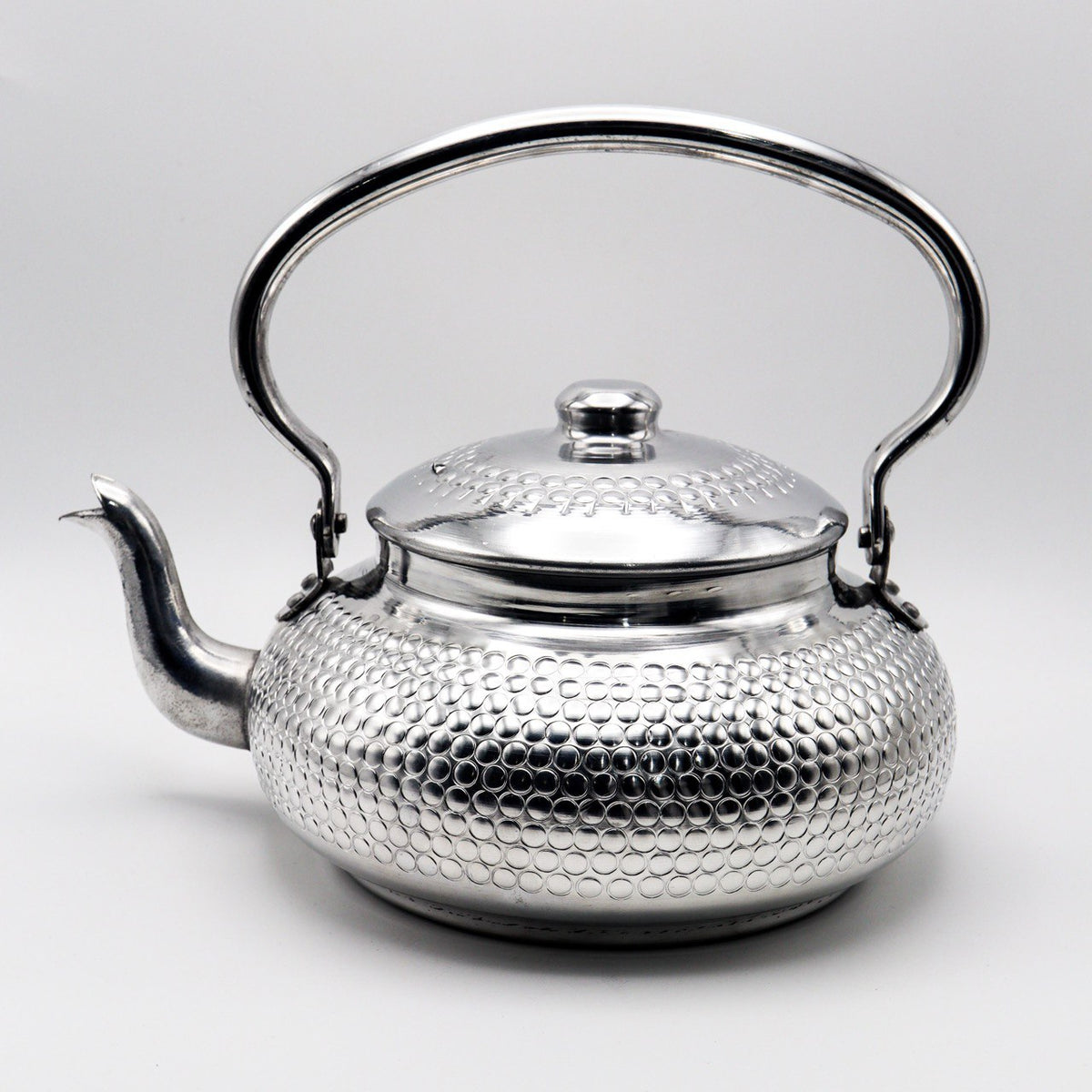 Engraved Shiny Wide Tea Pot [3] - ( 3.250 Liter ) — Kaif
